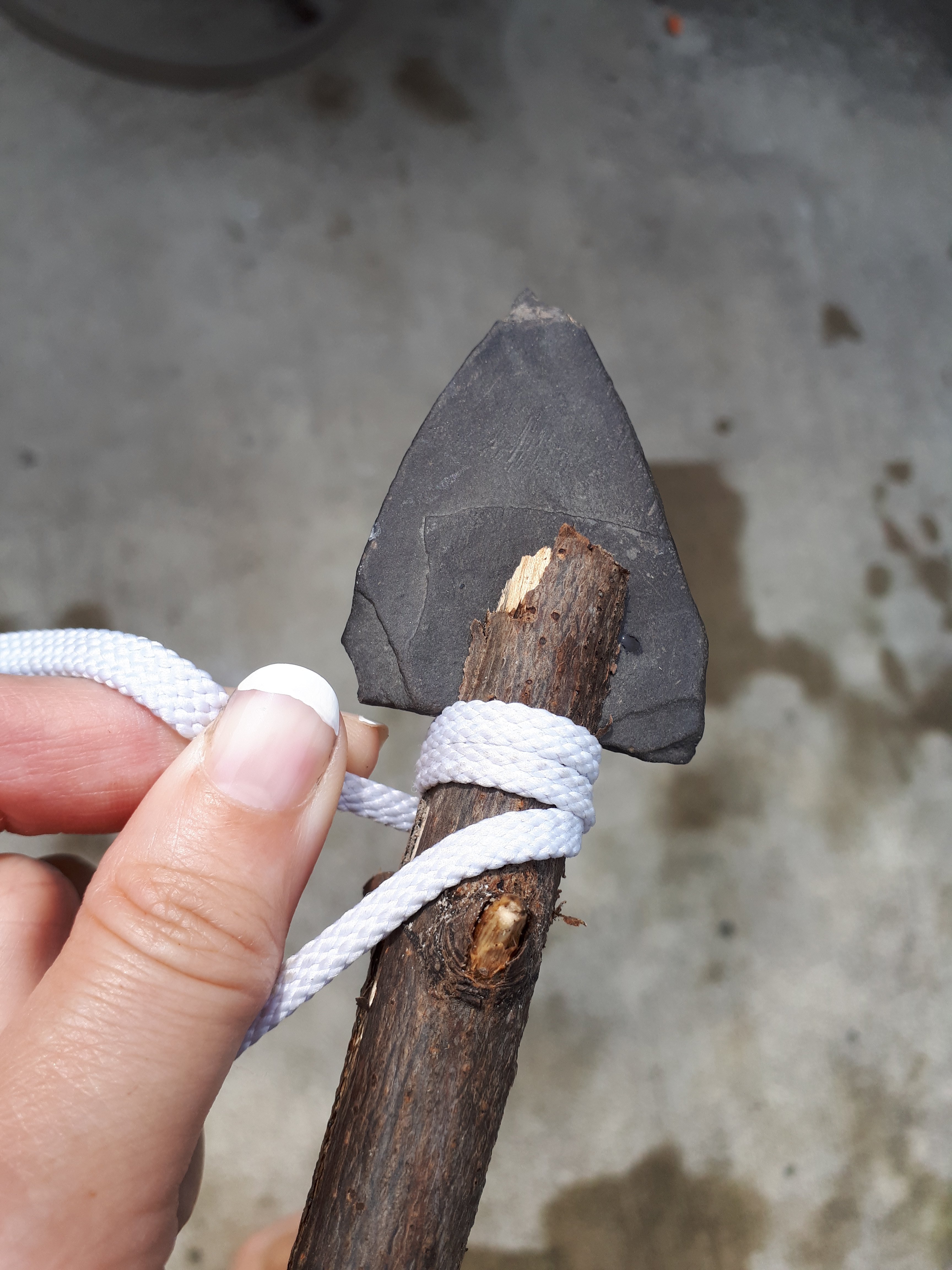 Stick and Stone Spear (2 Methods) – But First We Craft