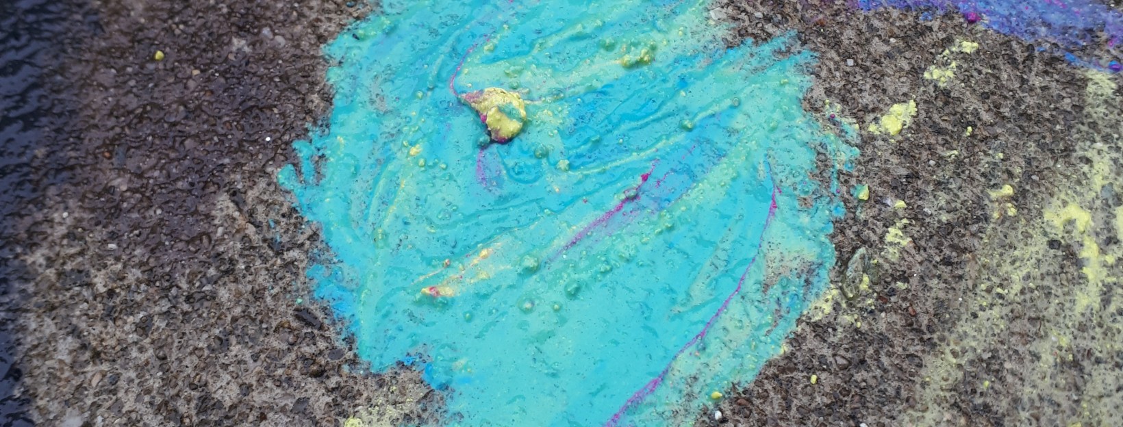 Rainy Day Sidewalk Chalk – But First We Craft