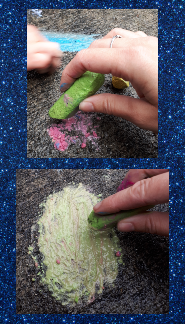 Rainy Day Sidewalk Chalk – But First We Craft