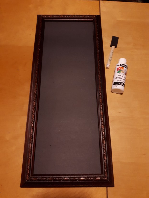 DIY Dry Erase Sign From a Picture Frame – But First We Craft