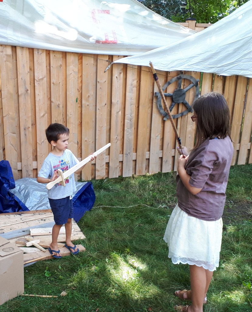 DIY Cardboard Ship’s Wheel – But First We Craft