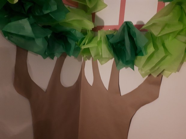 Tissue Paper Treehouse – But First We Craft