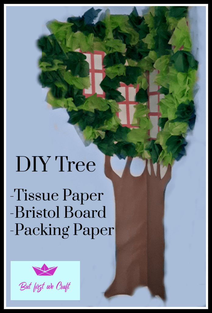 Tissue Paper Treehouse – But First We Craft