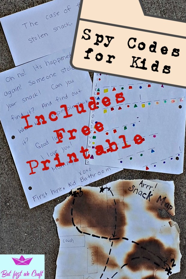 Spy Codes for Kids! – But First We Craft