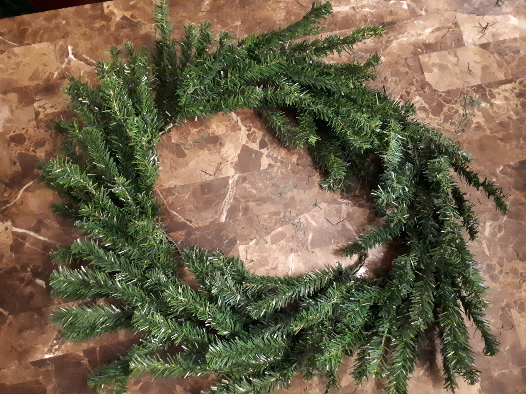 DIY Wreath from an Old Christmas Tree – But First We Craft