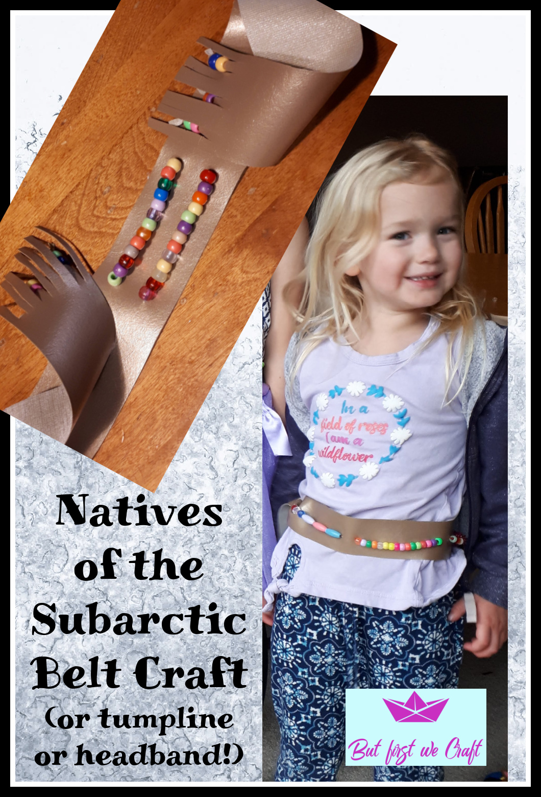 Native Headband, Belt and Tumpline Craft – But First We Craft