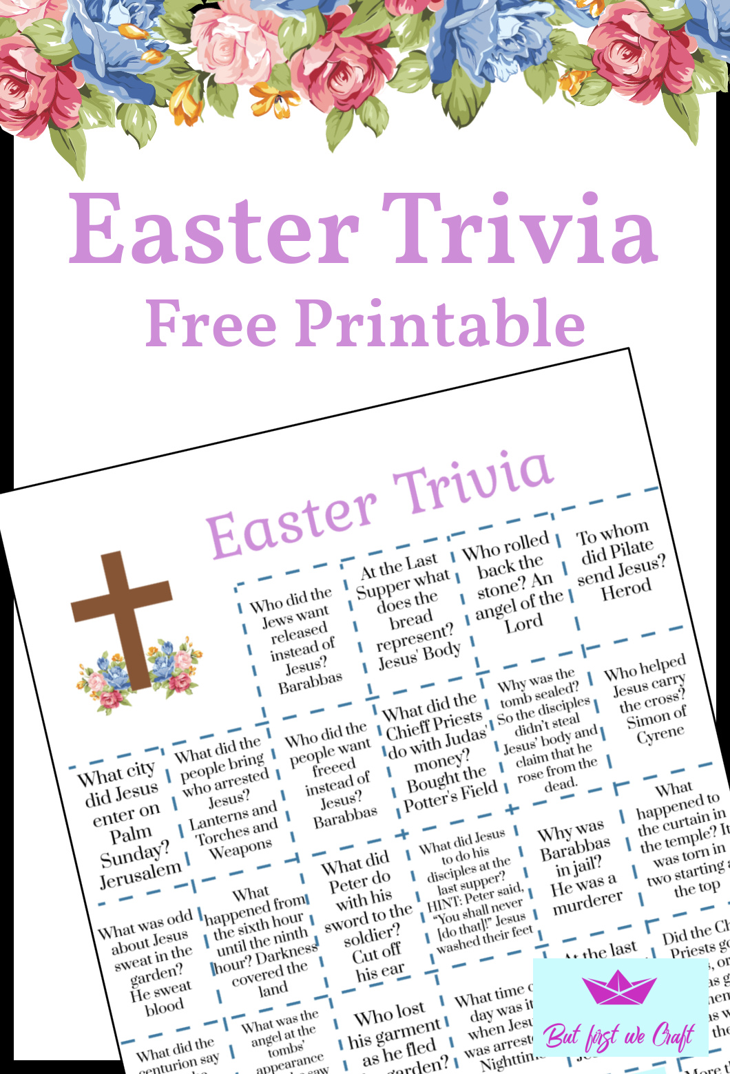 Free Printable Easter Trivia – But First We Craft