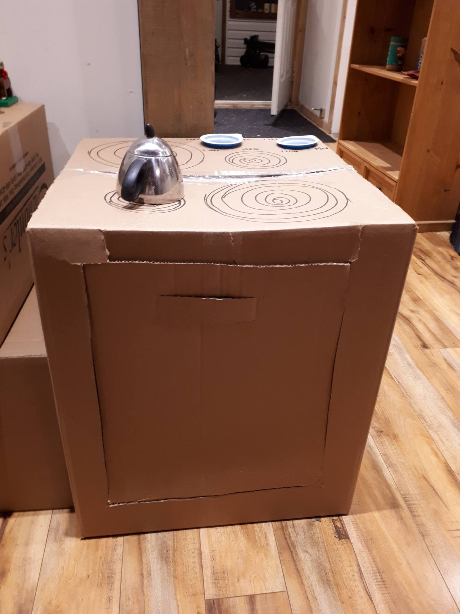 Cardboard Box Kitchen – But First We Craft