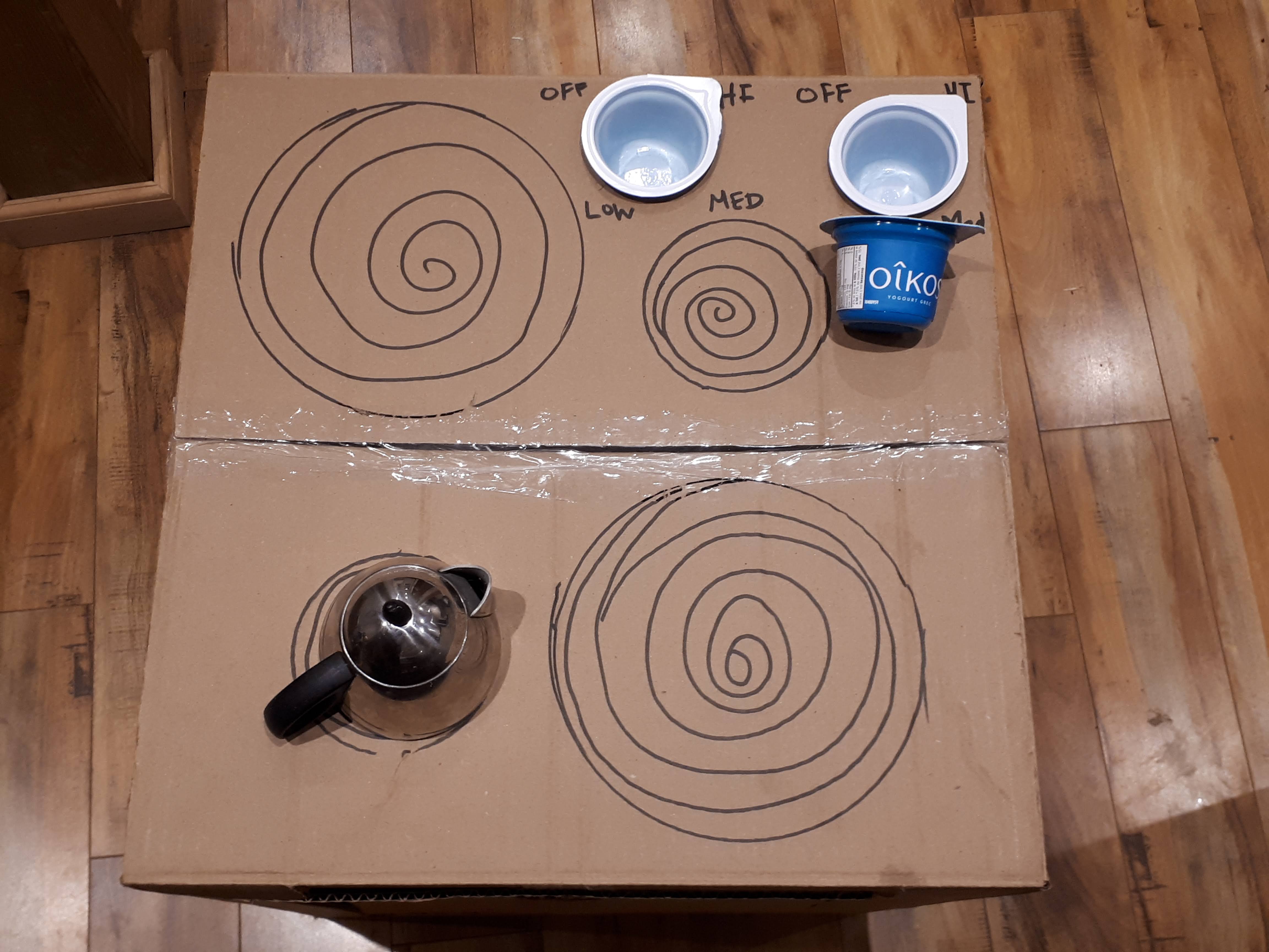 Cardboard Box Kitchen – But First We Craft