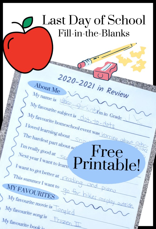 School Year in Review -Free Printable – But First We Craft
