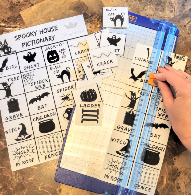 🦇Spooky House Pictionary – 👻Free Printable Game🎃 – But First We Craft