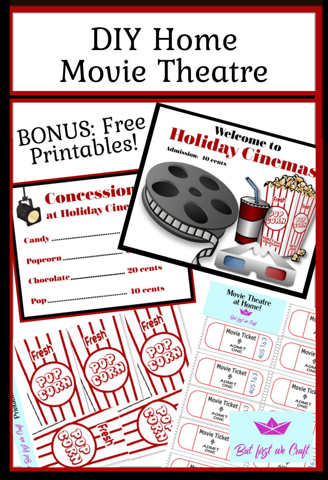 Movie Theatre at Home – But First We Craft